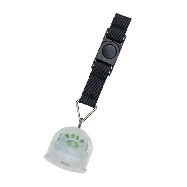 沖縄県への発送に送料無料は適用されません。購入金額に関わらず1,650円（税込）が通常送料に別途加算されます。  山登り・渓流釣りの必需品！ワンタッチ消音機能付 カバー付き軽量タイプ 【材質】 カバー：ポリプロピレン 音響体：真鍮 丸カン：...