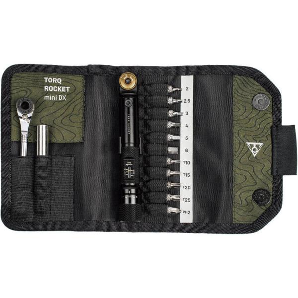 TORQ ROCKET MINIX LTD EDITION 1〜6Nmに対応するトルクレンチ、長さ70mmのスピードスリーブビットホルダー、11種類のビット、タイヤレバー1本をナイロンケースに納めたツールキット。 アルミ合金ボディ、硬化スチ...