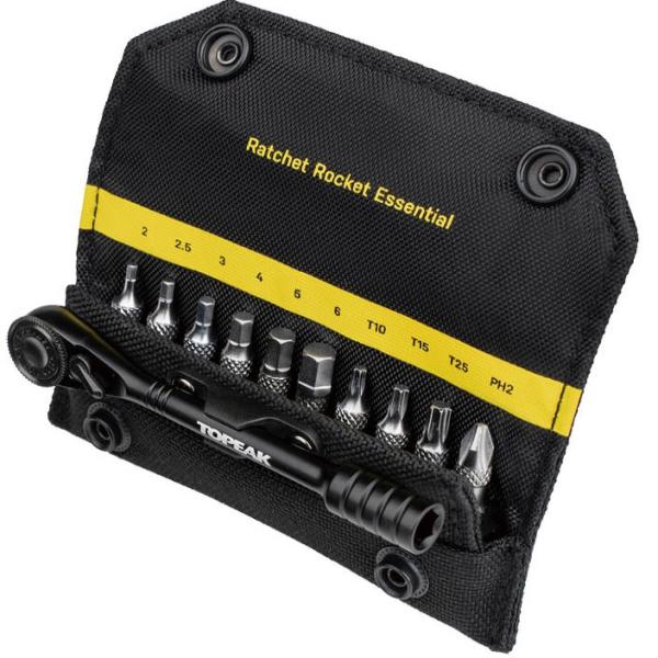 15.5gという軽さで携帯性を高めた、アルミ合金製ラチェットツールが新登場 ラチェットレンチと各種ビットを専用ナイロンケースに納めたツールセット アルミ合金 ラチェットツール1/4 六角（早回しソケット付） 使用可能 最大トルク値：18Nm...