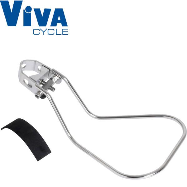 バックサポーターの後継品です。 ピラーサイズを選ばずピラーを自転車から抜くことなく、取り外し可能。 直径7mmのステンレス棒（無垢）を使用。 垂れ下がるサドルバックを支えます。 シートポストへの固定部分のパーツはアルミ カラー：ステンレス地...