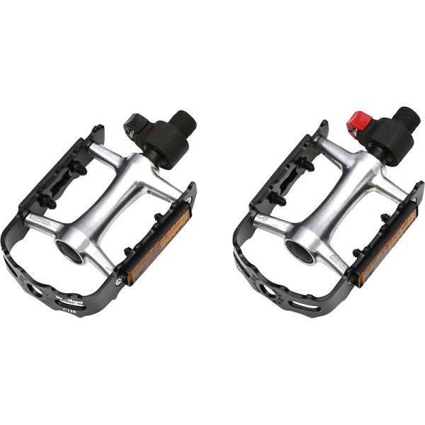 沖縄県への発送に送料無料は適用されません。購入金額に関わらず通常送料に別途加算されます。  クイックリリース脱着ペダルはかんたんにわずか数秒で取り外しできる脱着ペダルです。 ペダルの取り外しは本体側のレバーを引くだけの操作をするだけのワンタ...