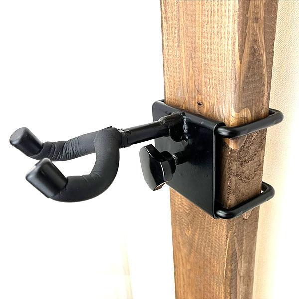 沖縄県への発送に送料無料は適用されません。購入金額に関わらず1,650円（税込）が通常送料に別途加算されます。  「ギターハンガー W1-014」 工具は一切不要！取付後に、設置高さを変えられます！ 工具は一切不要！手締めで設置できる壁面デ...