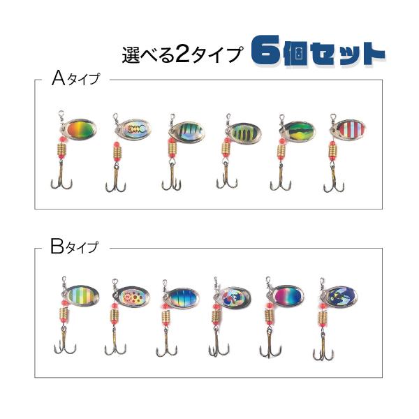 管釣りルアーマン必携の定番スピナー！ブレードの回転アクションによりターゲットに的確にアピールします。ゆっくりただ巻きだけでアクションできる優れもので、釣れるトラウトフィッシングルアーとして愛用されています。【商品仕様】サイズ：6cm / 2...