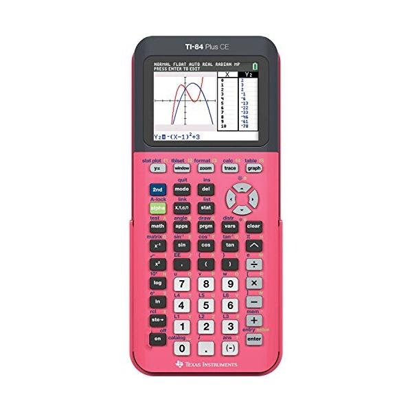 【商品名】Texas Instruments TI-84 Plus CE グラフ電卓 コーラルピンク  【カテゴリー】家電・カメラ:その他