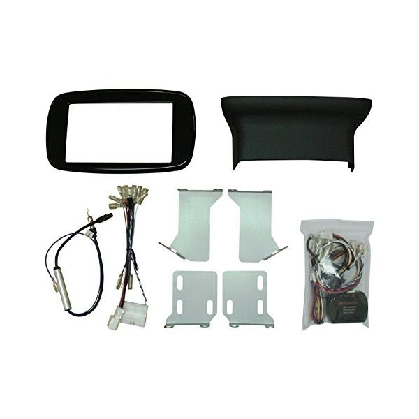 【商品名】スマート専用 2DINナビ取付キット SM-02BK-CAN 【カテゴリー】車・バイク:カーナビ・カーエレクトロニクス