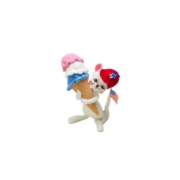 【商品名】Annalee Mobilitee Doll 4th of July Patriotic Ice Cream Mouse 6 ドール 人形 フィギュア【カテゴリー】フィギュア