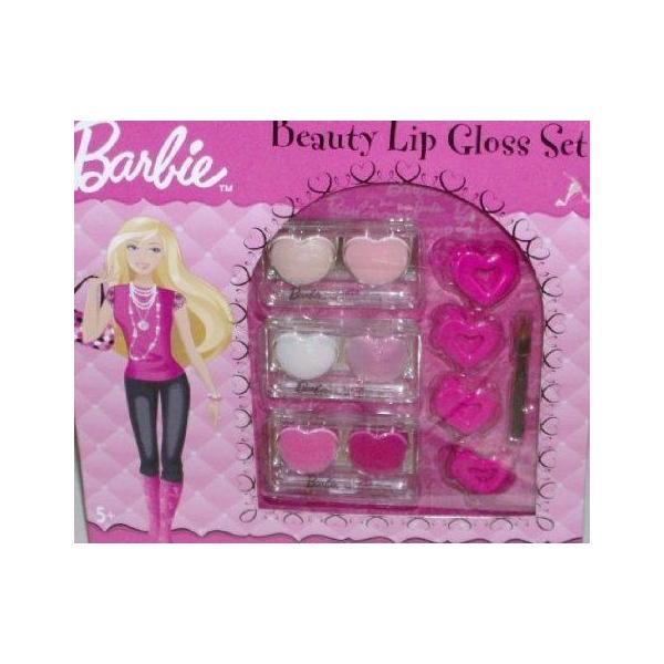 【商品名】Barbie(バービー) Beauty Lip Gloss Cosmetic Set Girls Make-up Lip Gloss Makeup Hair Clips ドール 人【カテゴリー】フィギュア:バービー