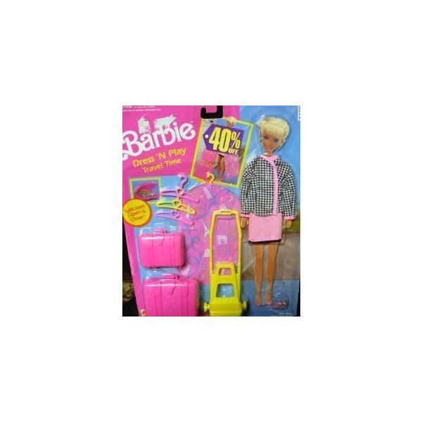 【商品名】Barbie(バービー) Doll Dress N Play Travel Time Play Set ドール 人形 フィギュア【カテゴリー】フィギュア:バービー