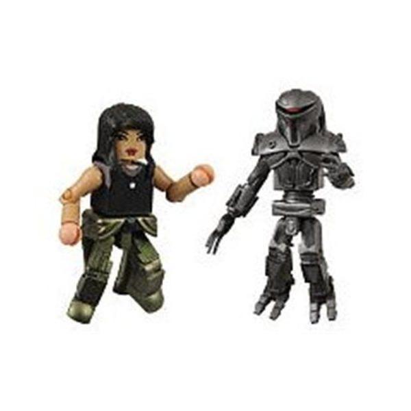 【商品名】Battlestar Galactica Minimates 2-Pack Athena and Cylon Centurion Exclusive フィギュア ダイキャスト【カテゴリー】フィギュア