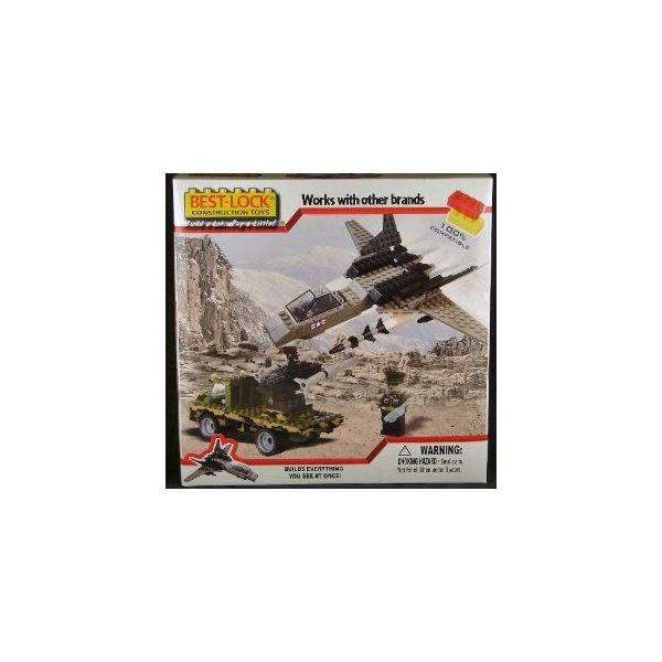 【商品名】Best Lock Jet Plane with Missiles, Missile Launcher and Solider ブロック おもちゃ 【カテゴリー】フィギュア