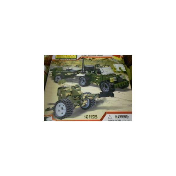 【商品名】Best Lock Military (Green) Building Construction Set 140pc Includes Jeep, Boat &amp; Gunner #91418 ブ 【カテゴリー】フィギュア