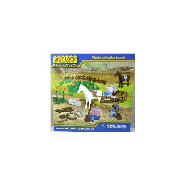 【商品名】Best Lock Pony Farm Construction Block Set - 140 Piece ブロック おもちゃ 【カテゴリー】フィギュア