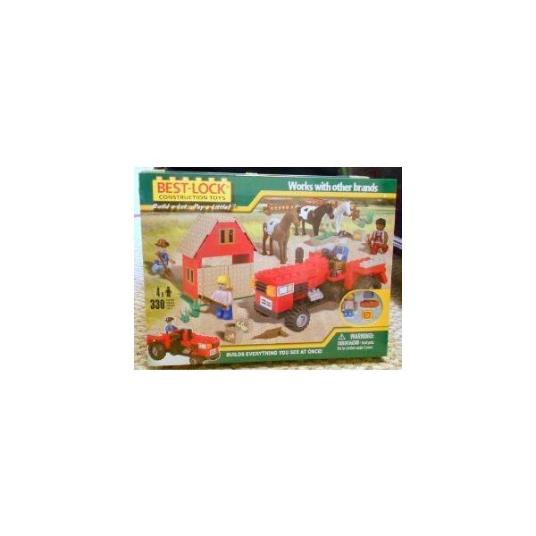 【商品名】Best-Lock 330pc Tractor and Stables ブロック おもちゃ 【カテゴリー】フィギュア