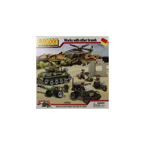 【商品名】Best-Lock 450+ piece Military Base Construction Kit Green ブロック おもちゃ 【カテゴリー】フィギュア