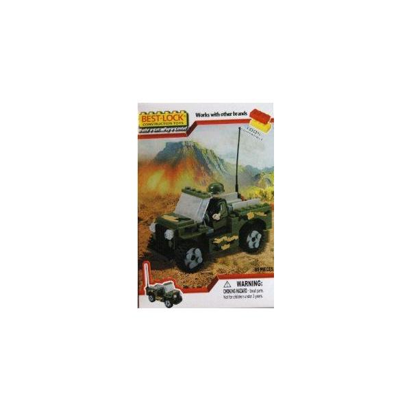 【商品名】Best-Lock Military Jeep Army Green 80 piece ブロック おもちゃ 【カテゴリー】フィギュア
