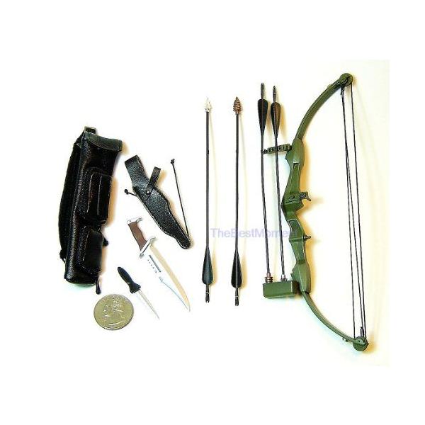 【商品名】Bow_G RAMBO STALLONE Hoyt Archery Bow Arrow Knife GREEN 1:6 SCALE GUN MODEL FOR 12 アクションフィ 【カテゴリー】フィギュア