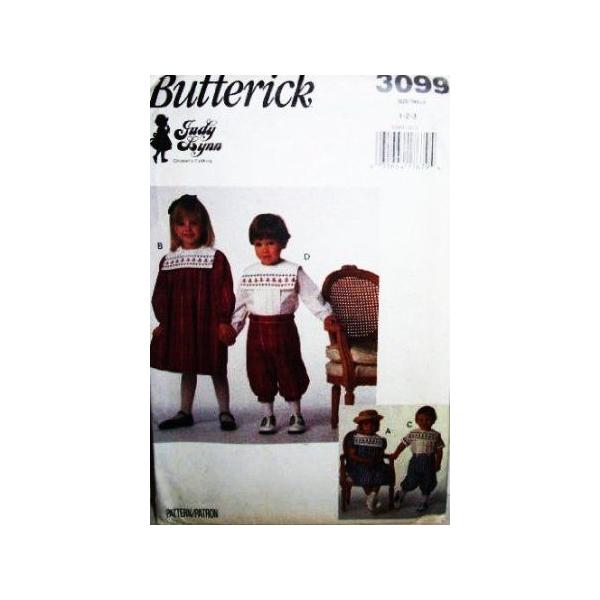 【商品名】Butterick Sewing Pattern 3099 Boy &amp; Girl Set (SIZE 4 5 6) Dress, Shirt, Knickers, ~ Holiday Outfit【カテゴリー】フィギュア