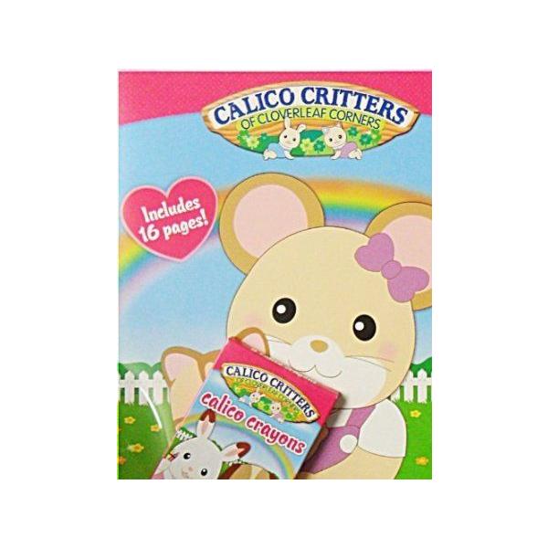 【商品名】Calico Critters Cloverleaf Coloring Book with Crayons ドール 人形 フィギュア【カテゴリー】フィギュア