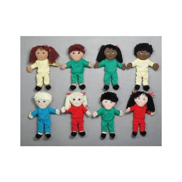 【商品名】Childrens Factory Multi Ethnic Soft Dolls - 14 inches Tall - Set of 4 ドール 人形 フィギュア【カテゴリー】フィギュア