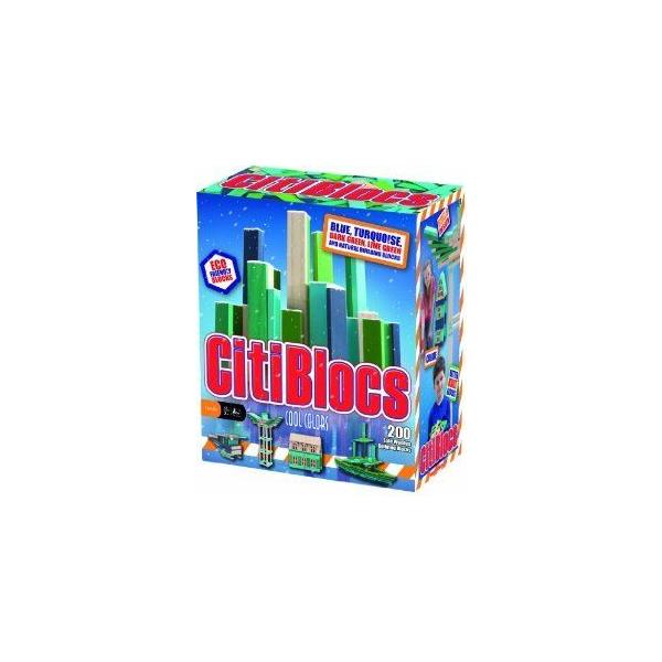 【商品名】Citiblocs Cool Colors Precision Cut Building Blocks (200 Piece Cool) ブロック おもちゃ 【カテゴリー】フィギュア