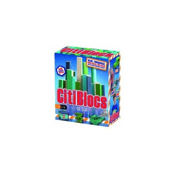 【商品名】Citiblocs Cool Colors Precision Cut Building Blocks (50 Piece Cool) ブロック おもちゃ 【カテゴリー】フィギュア