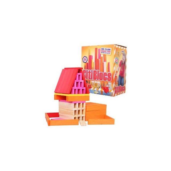 【商品名】Citiblocs Hot Colors Precision Cut Building Blocks (100 Piece Hot) ブロック おもちゃ 【カテゴリー】フィギュア