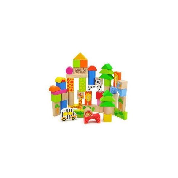 【商品名】Cute And Colorful Educational DIY 50PCS Building Wooden Blocks ブロック おもちゃ 【カテゴリー】フィギュア