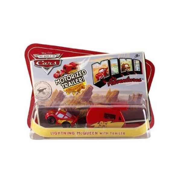 【商品名】Disney (ディズニー) CARS Mini Adventures Lightning McQueen With Motorized トレーラー ミニカー ミニ【カテゴリー】フィギュア:ディズニー