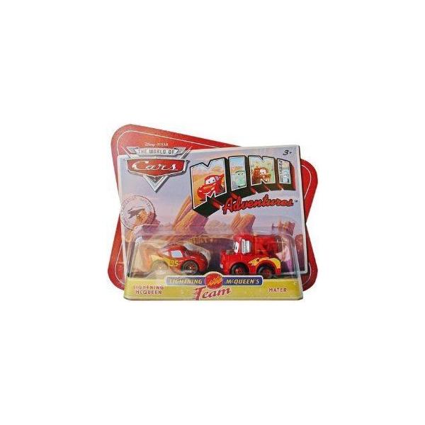【商品名】Disney (ディズニー) CARS Mini Adventures Lightning McQueen's Team 2-Pack Lightning McQueen &amp; Mater【カテゴリー】フィギュア:ディズニー