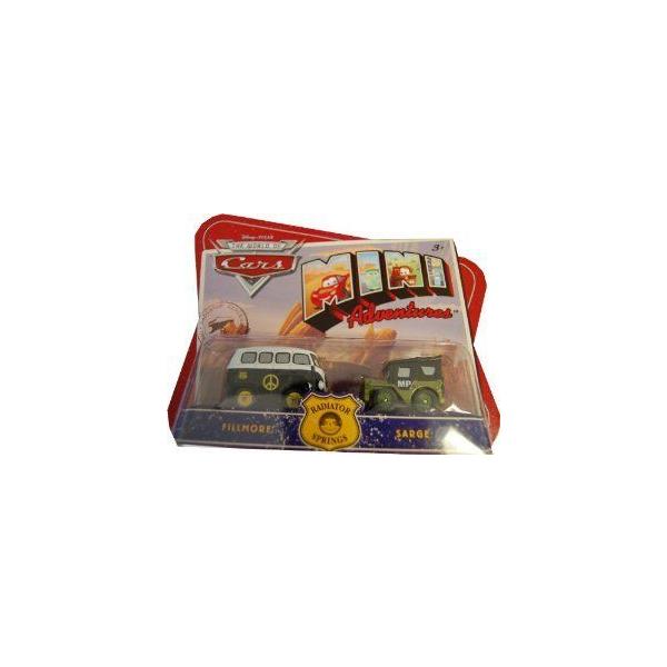 【商品名】Disney (ディズニー) CARS Mini Adventures Radiator Springs 2-Pack Fillmore &amp; MP Sarge ミニカー ミニ【カテゴリー】フィギュア:ディズニー