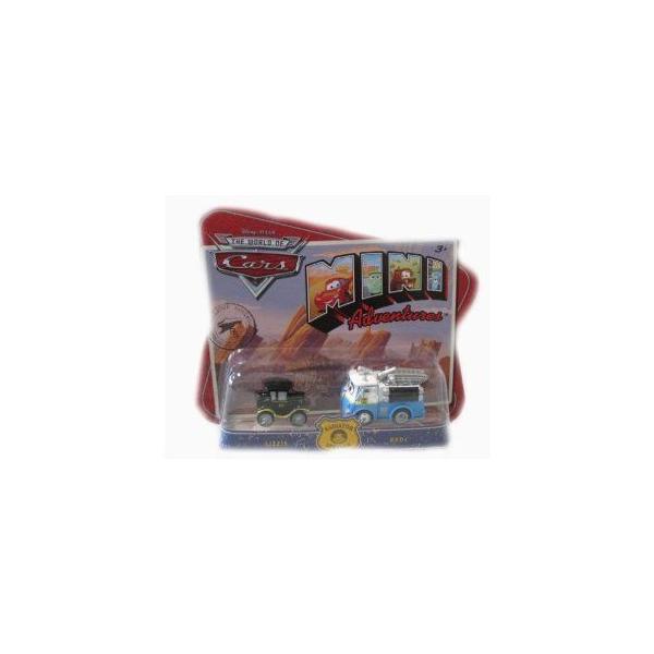 【商品名】Disney (ディズニー) CARS Mini Adventures Radiator Springs 2-Pack Lizzie &amp; Red ミニカー ミニチュア 【カテゴリー】フィギュア:ディズニー