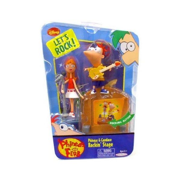 【商品名】Disney (ディズニー) Phineas and Ferb Mini フィギュア 2Pack Phineas Candace Rockin Stage【カテゴリー】フィギュア:ディズニー