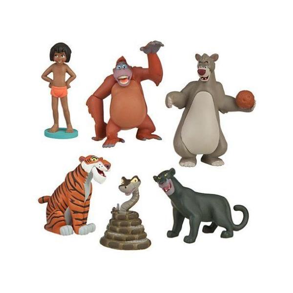 【商品名】Disney (ディズニー) the Jungle Book Figurine Set - Mowgli, Louie, Baloo, Kaa, Shere Kahn and Baghe【カテゴリー】フィギュア:ディズニー