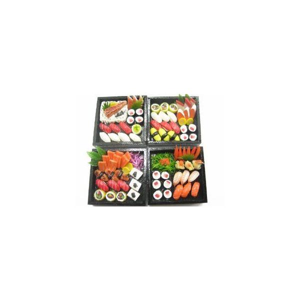 【商品名】Dolls House Miniatures Japanese Food 4 Sushi Bento Box Set Supply #M 10372 ドール 人形 フィギュア【カテゴリー】フィギュア:ドールハウス