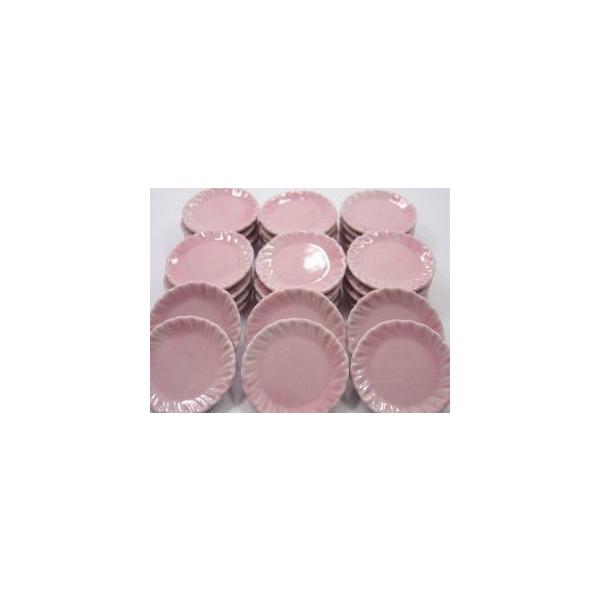 【商品名】Dolls House Miniatures Kitchen Supply Ceramic 30 Pink Round Plates 3.5cm - 2351 ドール 人形 フィギ【カテゴリー】フィギュア:ドールハウス