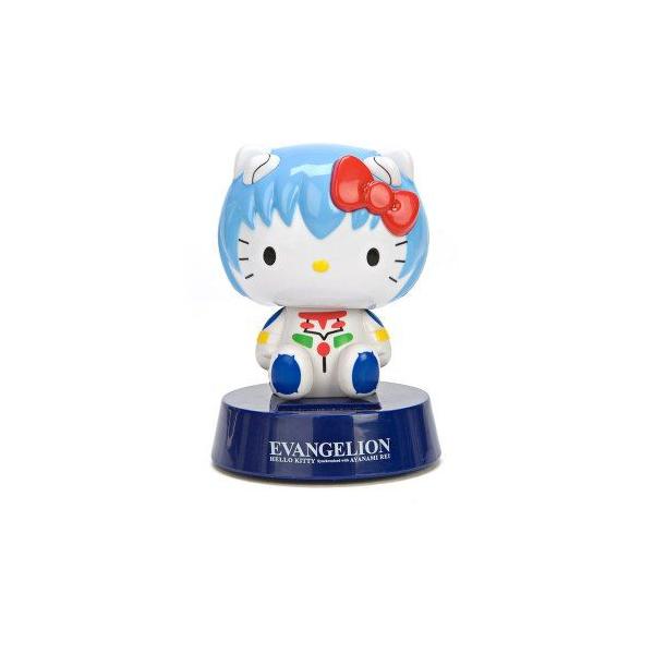 【商品名】Evangelion X Hello Kitty(ハローキティ) ハローキティ Rei Ayanami Solar Powered Bobble Head Figure  【カテゴリー】フィギュア