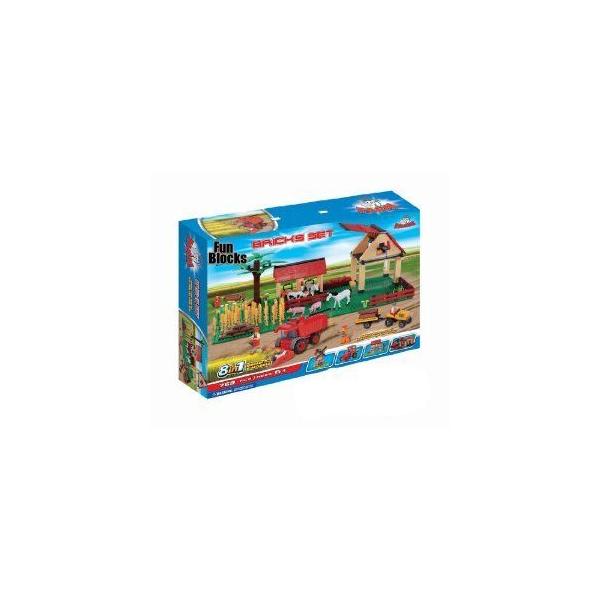 【商品名】Fun Blocks (Compatible with Lego (レゴ) ) 8-in-1 Deluxe Farm Brick Set (836 ピース) ブロック おも 【カテゴリー】フィギュア
