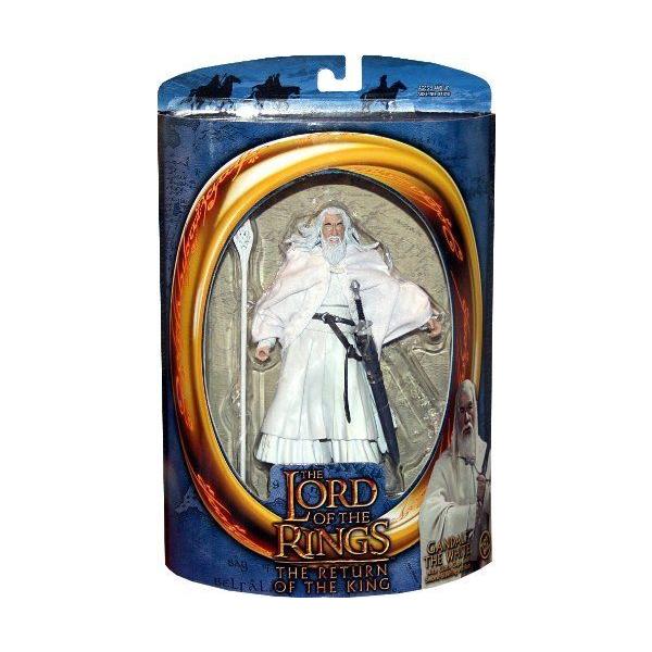 【商品名】GANDALF THE WHITE wtih Cloth Cape and Sword-Slashing Action from THE LORD OF THE RINGS: THE RETURN【カテゴリー】フィギュア