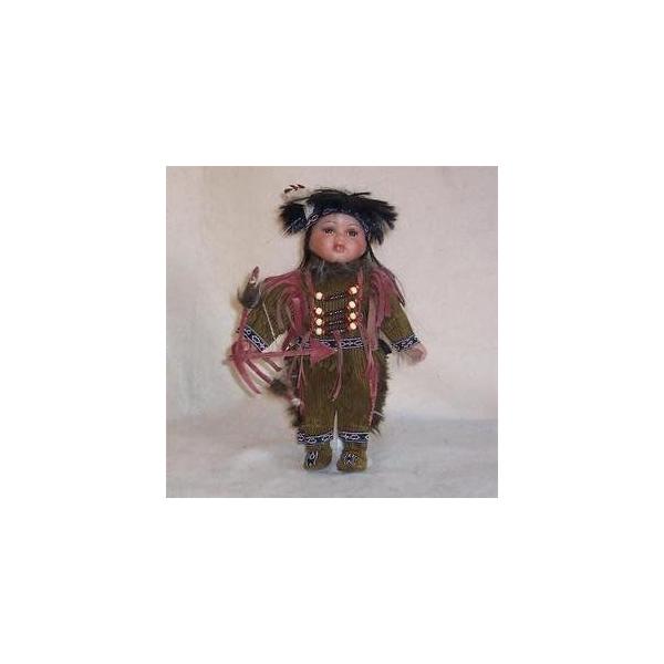 【商品名】Golden Keepsakes Porcelain Ahiga American Indian Doll ドール 人形 フィギュア【カテゴリー】フィギュア