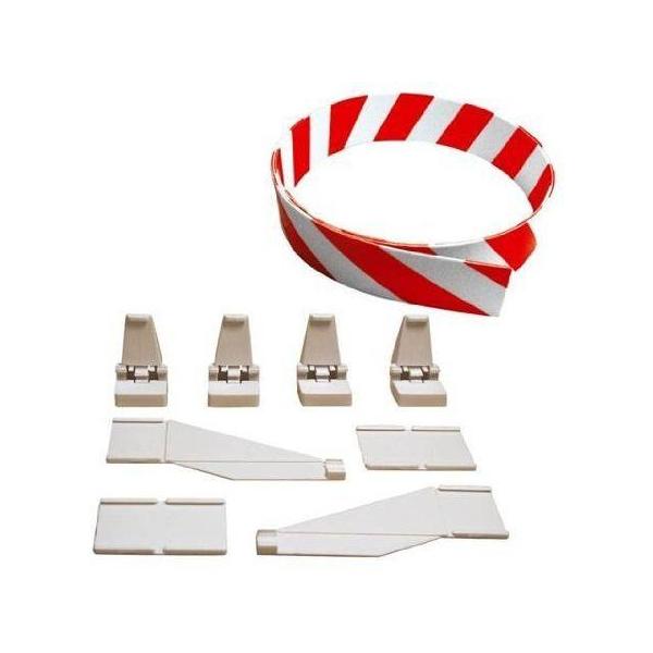 【商品名】Guardrail 3m, 24 Holders, 6 Connecting pieces, 12 End pieces for track scale 124 ミニカー ミニチュ【カテゴリー】フィギュア