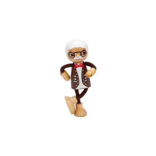【商品名】Hape Happy Family Poseable Wooden Grandfather Play Doll ドール 人形 フィギュア【カテゴリー】フィギュア