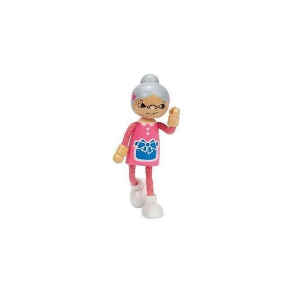 【商品名】Hape Happy Family Poseable Wooden Grandmother Play Doll ドール 人形 フィギュア【カテゴリー】フィギュア