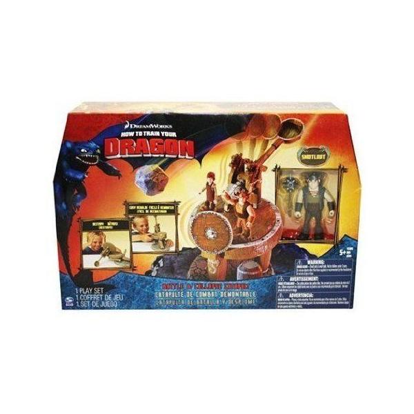 【商品名】How To Train Your Dragon Movie Playset Battle &amp; Collapse Catapult Includes Snoutlout Figure by Spi【カテゴリー】フィギュア