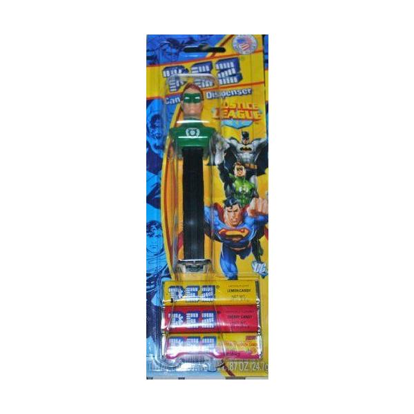 【商品名】JUSTICE LEAGUE GREEN LATERN PEZ DISPENSER WITH 3 PACK CANDY REFILL ON BLISTER CARD - フィギュア ダ【カテゴリー】フィギュア