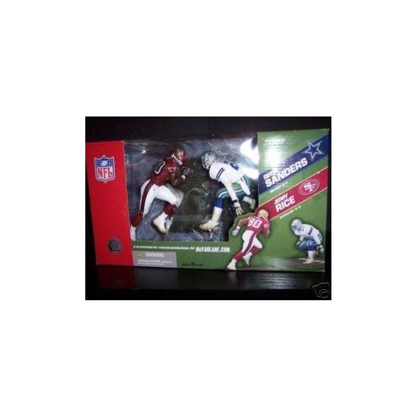 【商品名】McFarlane (マクファーレン) NFL SportsPicks Jerry Rice 49ers/Deion Sanders Dallas Cowboys フィギュ 【カテゴリー】フィギュア