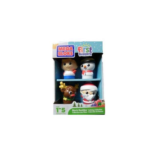 【商品名】Mega Bloks (メガブロック) First Builders Block Buddies 2013 Holiday Collection Reindeer, Santa, Sn【カテゴリー】フィギュア