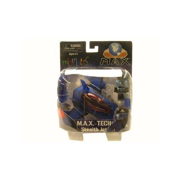 【商品名】Minimates M.A.X.TECH Stealth Jet with Pilot Clear Blue ミニカー ミニチュア 模型 プレイセット自動車【カテゴリー】フィギュア