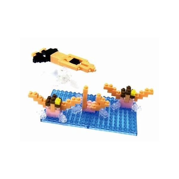 【商品名】Nanoblock (ナノブロック) X Ozu Makoto Olympic Swimming Synchronized Swimming Breaststroke Nbcb-001【カテゴリー】フィギュア