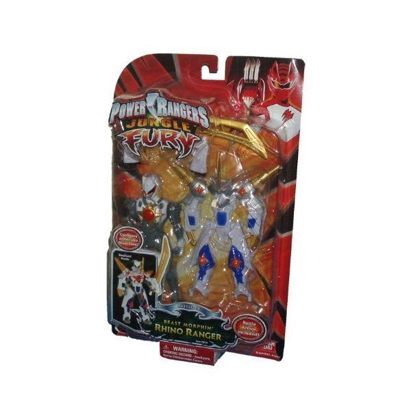 【商品名】Power Rangers Jungle Fury Battlized Beast Morphin' 6 Inch Tall アクションフィギュア - Rhino Ranger【カテゴリー】フィギュア:パワーレンジャー