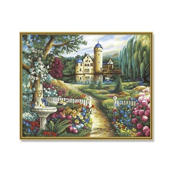 【商品名】Schipper 9130 391 - Painting by Number Moated Castle in Summer, 40x50cm フィギュア おもちゃ 人形 【カテゴリー】フィギュア